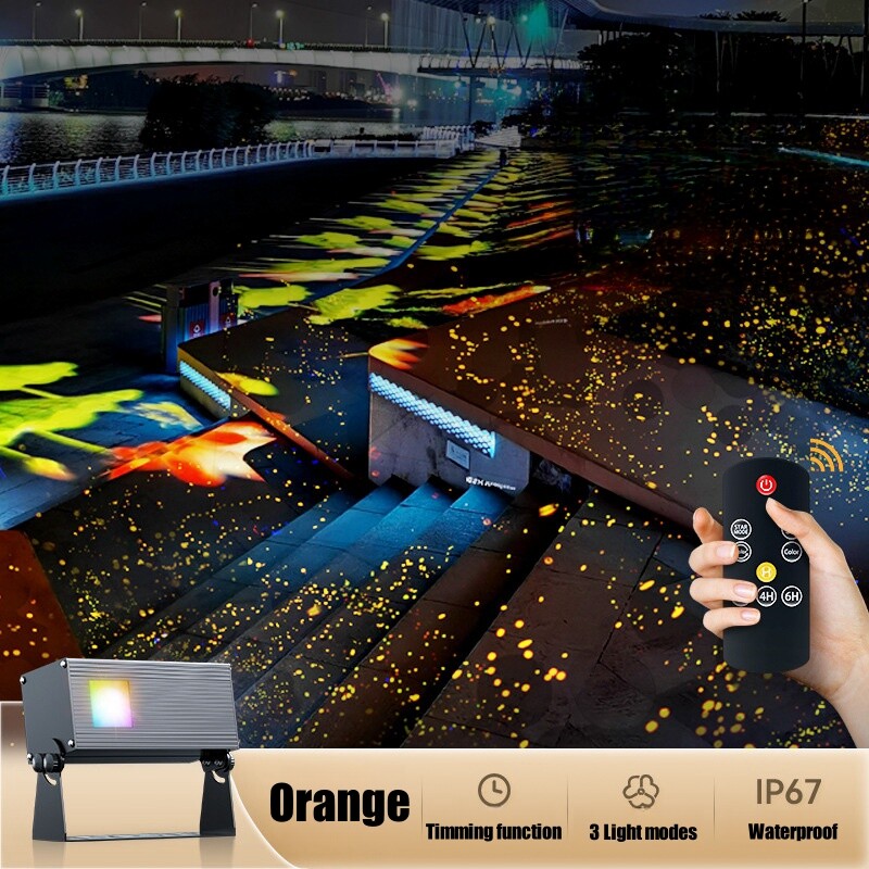 10W-30W Dynamic Firefly Laser Projection Light IP67 Mulit-color GOBO ...