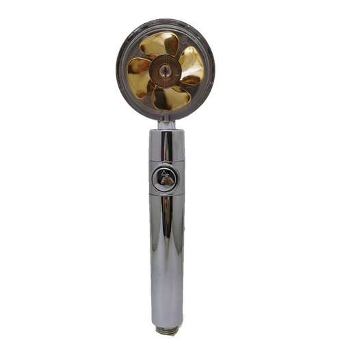 Propeller Driven Shower Head With Stop Button And Cotton Filter ...