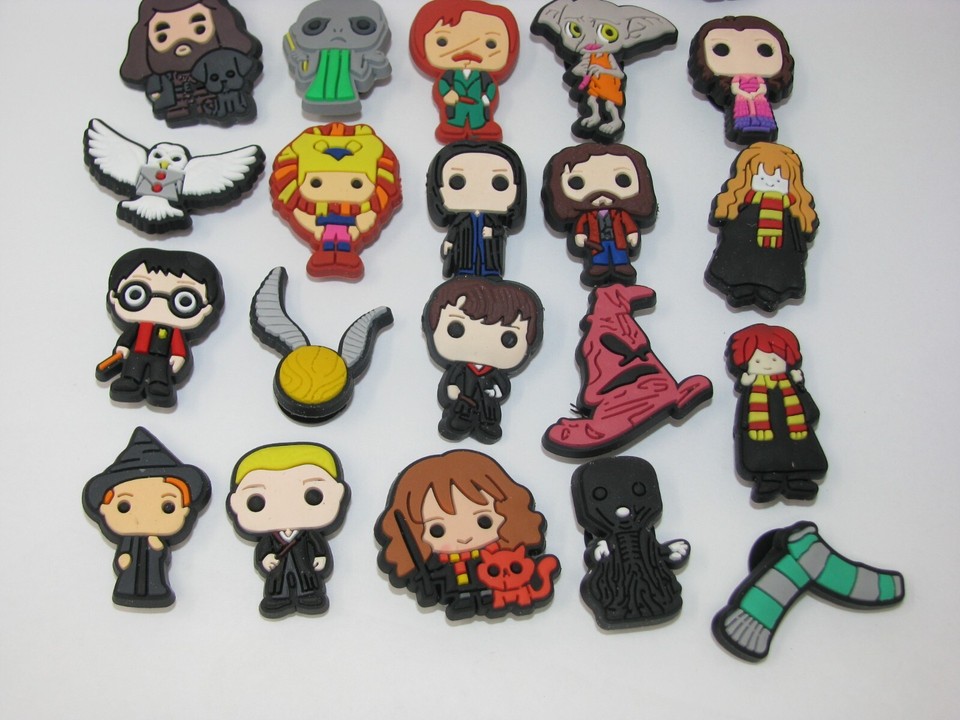 Lot Of 25 Harry Potter Shoe Charms Ron Hermione Dobby Hagrid Luna for ...