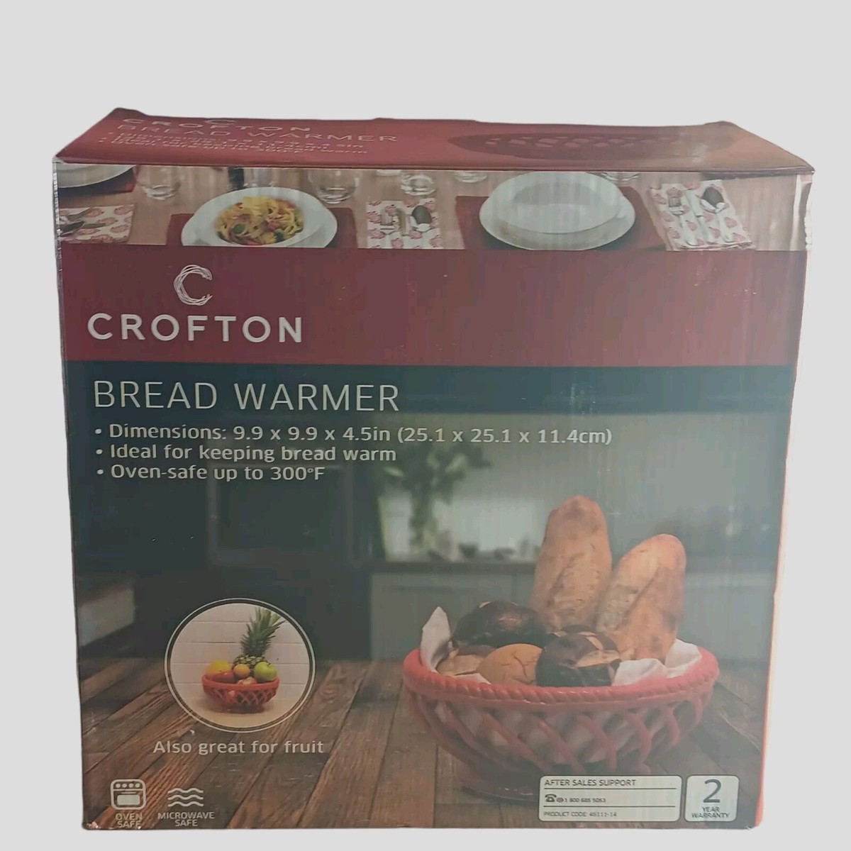 Microwave Bread Warmer Combination