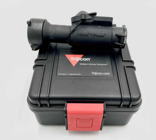 Trijicon TX30 TriPower Red Dot. Chevron reticle. Tritium/Fiber/Battery ...