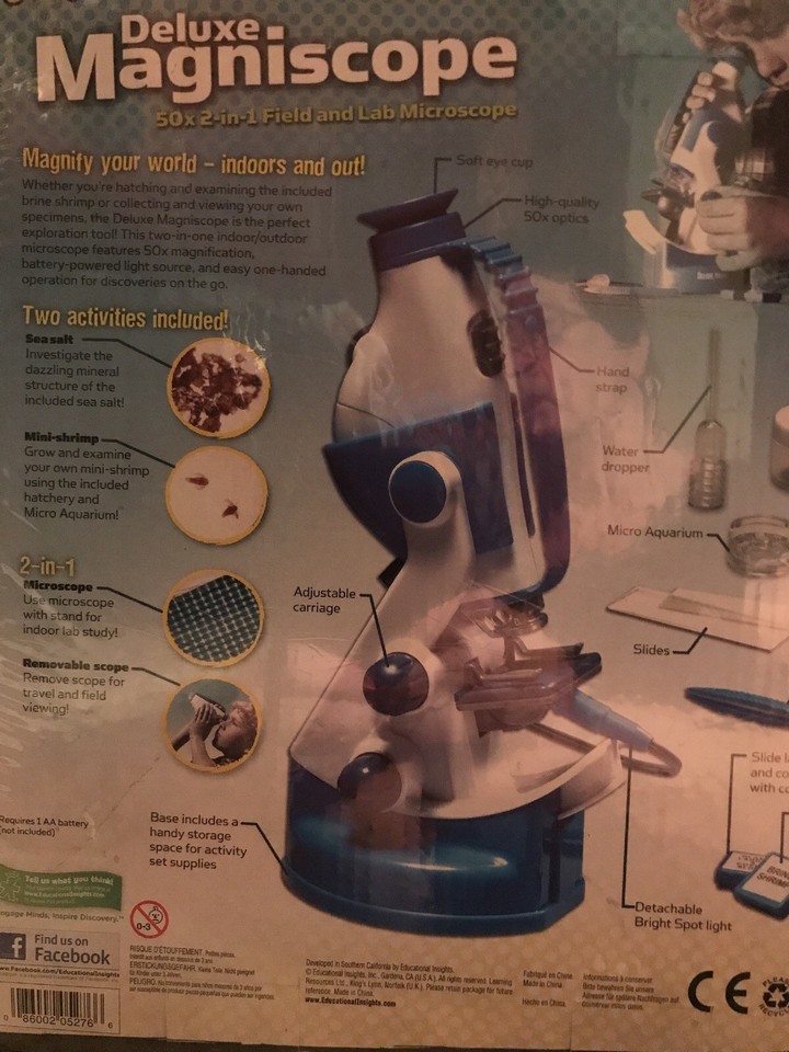 Geo Safari Deluxe Magniscope; 2-in1 Field & Lab Microscope | eBay