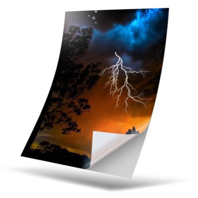 1 x Vinyl Sticker A5 - Storm Weather Lightening Night Sky #8871 | eBay UK