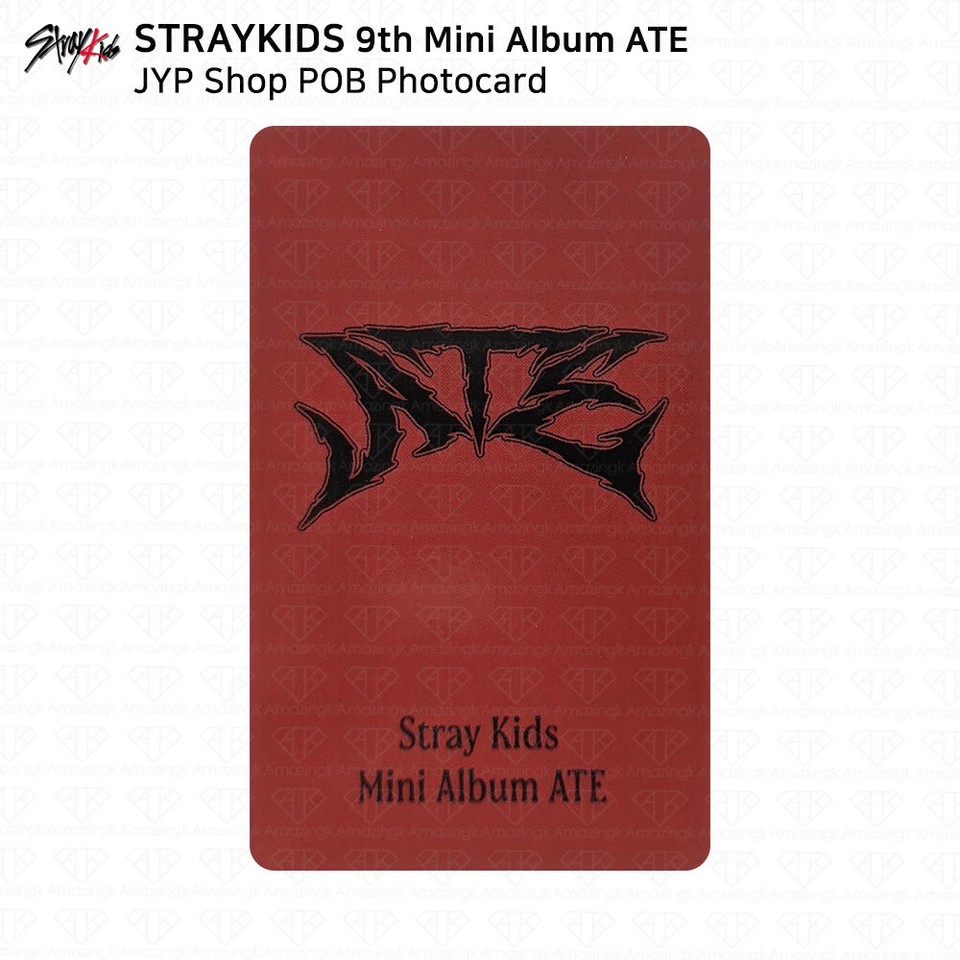 Stray Kids 9th Mini Album ATE POB Photocard AppleMusic Aladin Withmuu ...