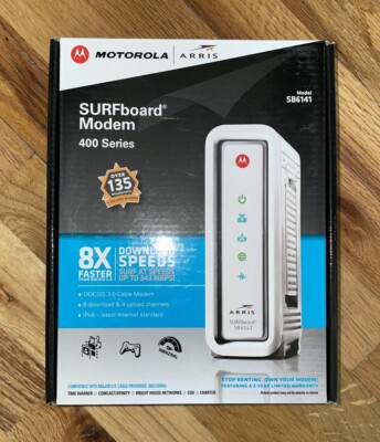Motorola Arris SB6141 SURFboard Modem 400 Series - Open Box ...