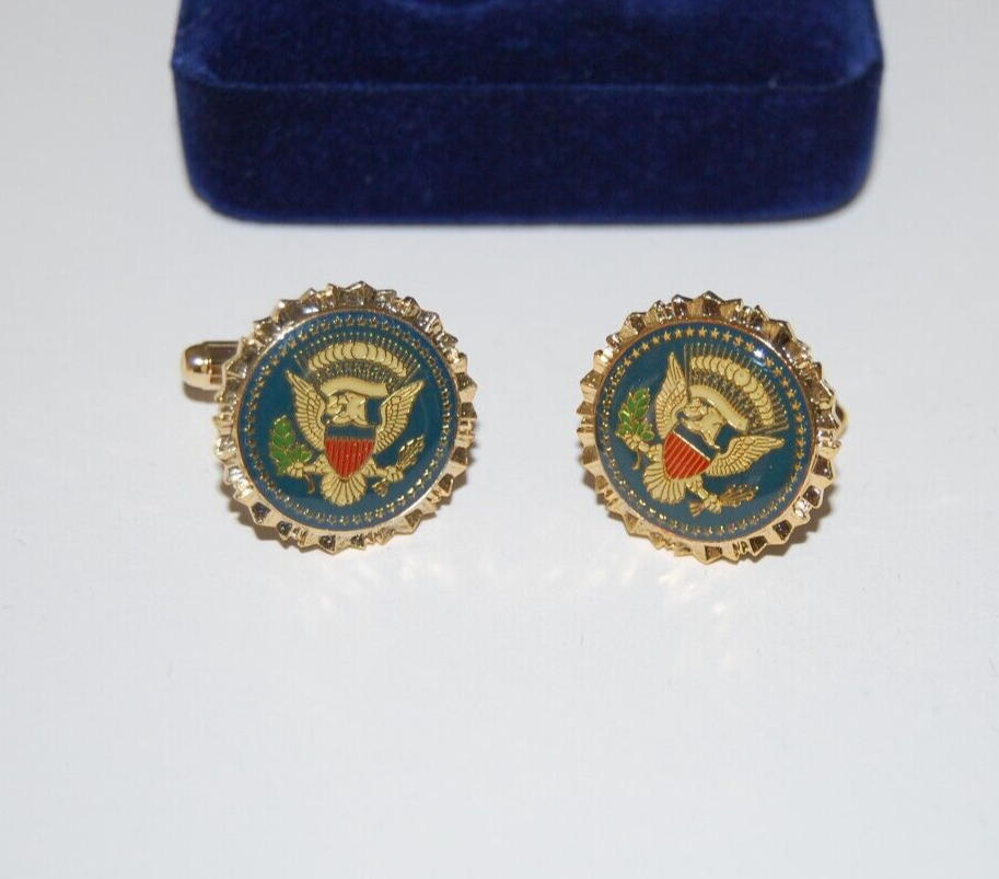 Ronald Reagan Issued CUFFLINKS Presidential Seal President White House ...