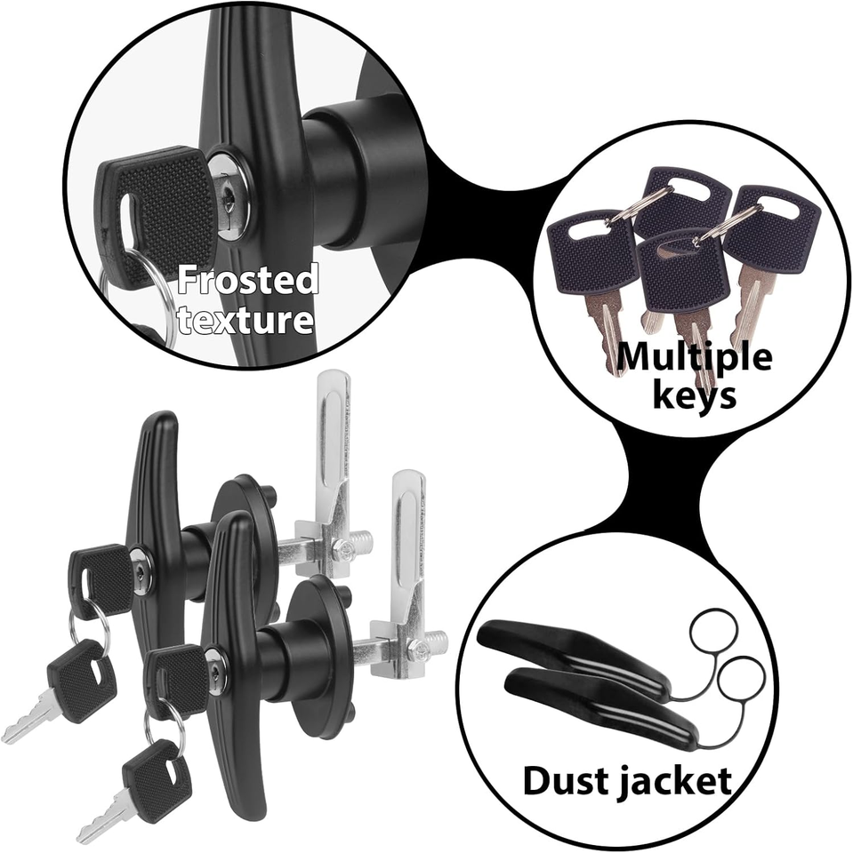 T Handle Latch Leer Truck Cap Lock Replacement Truck Cap Locking T ...
