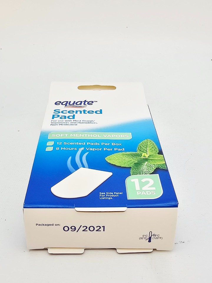 Equate Scented Pad Soft Menthol Vapors Humidifiers Vaporizers 12ct Each ...
