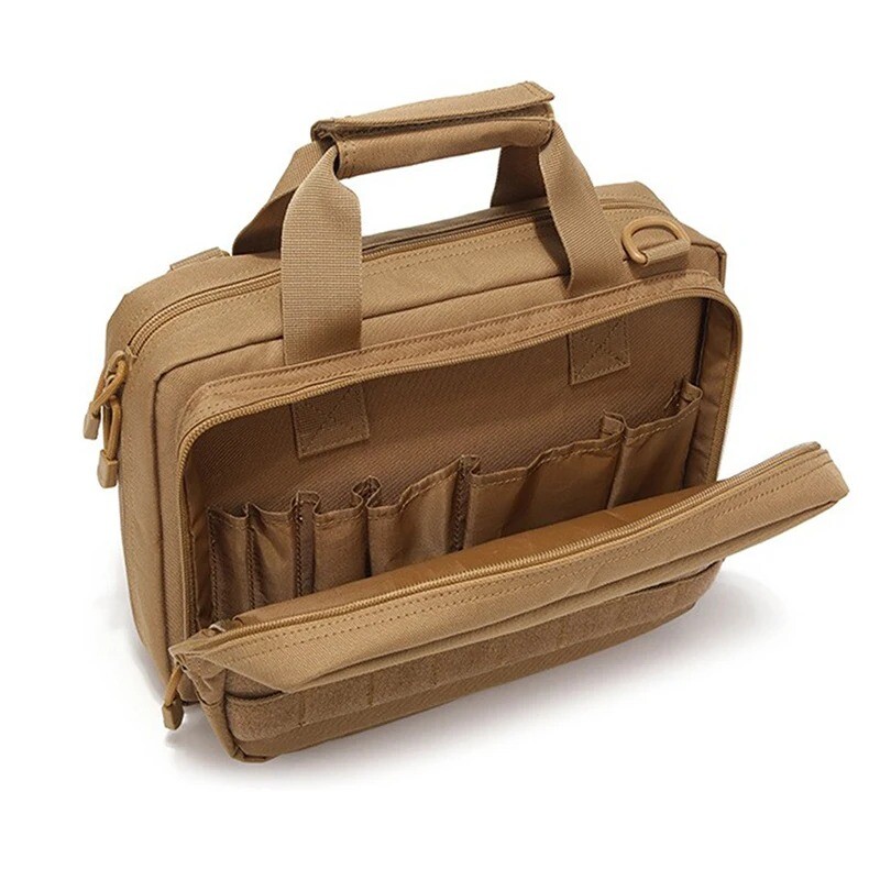 Tactical Gun Soft Case Pistol Bag Double Handgun Firearm Storage ...