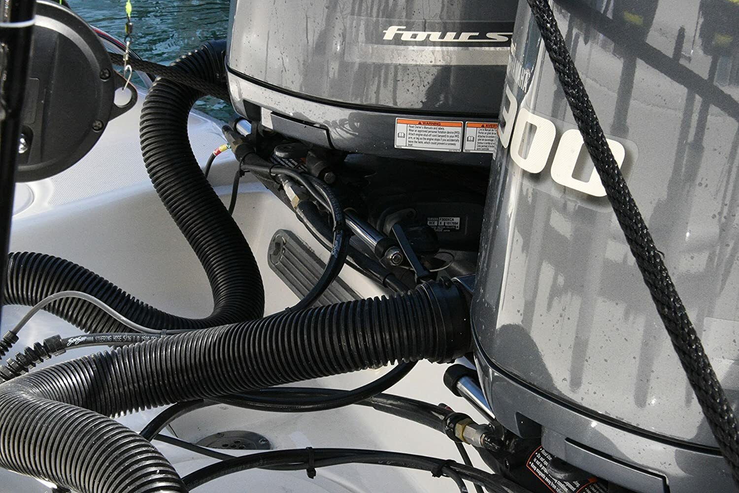 Teleflex SeaStar HC5358-3 Front Mount Outboard Cylinder Yamaha 225 HP 4 ...