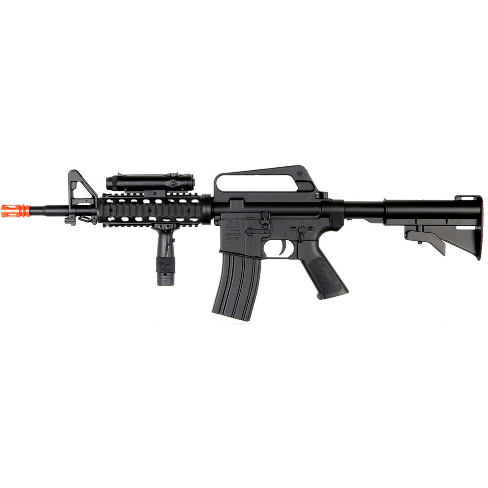 Well M16A4 Airsoft Spring Rifle Replica M16 M4 Style Toy Gun w/ LED ...