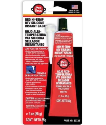 Pro Seal Red Hi-Temp RTV Silicone Instant Gasket Sealant Dressing Glue ...