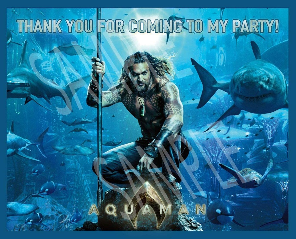 Aquaman Vinyl Indoor/Outdoor Banner Sign Poster 30" x 24", Backdrop 2.5 ...