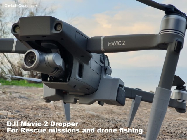 DJI Mavic 2 Auxiliary Payload Dropper for Drone Fishing or Rescue ...