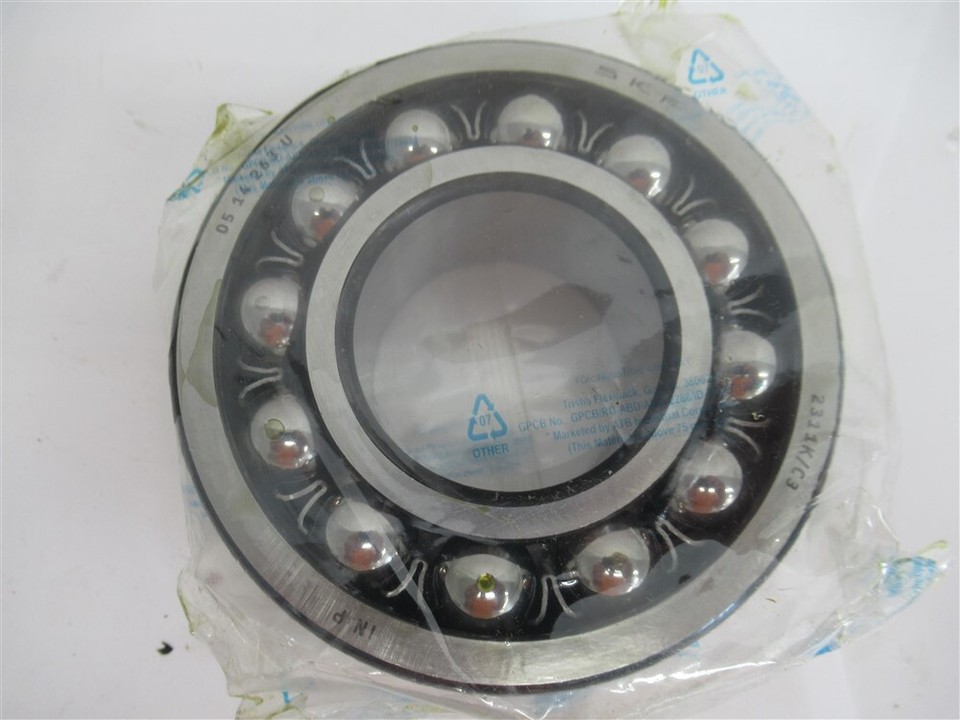 SKF 2311K/C3, Self Aligning Ball Bearing 55mm I.D., 120mm O.D., 43mm ...