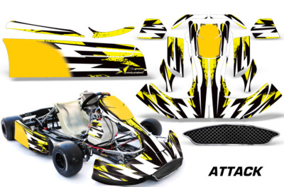 Go Kart Graphics Decals Stickers For CRG New Age NA2 ATTACK Y | eBay
