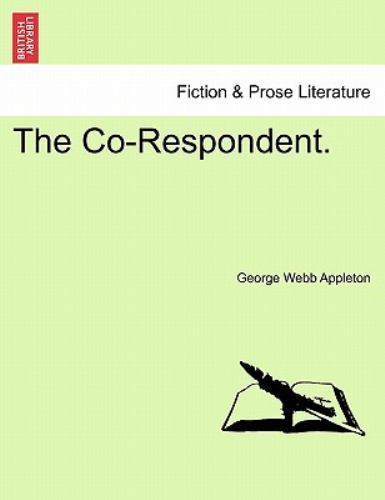 Co-Respondent by George Webb Appleton (2011, Trade Paperback) for sale ...
