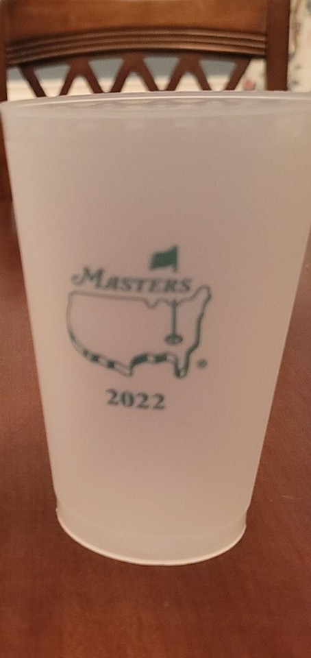 THE 2022 SET (2) Cups MASTERS AUGUSTA NATIONAL PLASTIC FROSTED | eBay