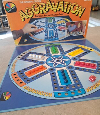 Vintage Aggravation Board Game - Original Deluxe Selchow Righter 1987 ...