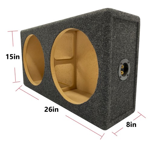 Car Audio Dual 12" Subwoofer Stereo Sub Box Speaker, Reinforced | eBay