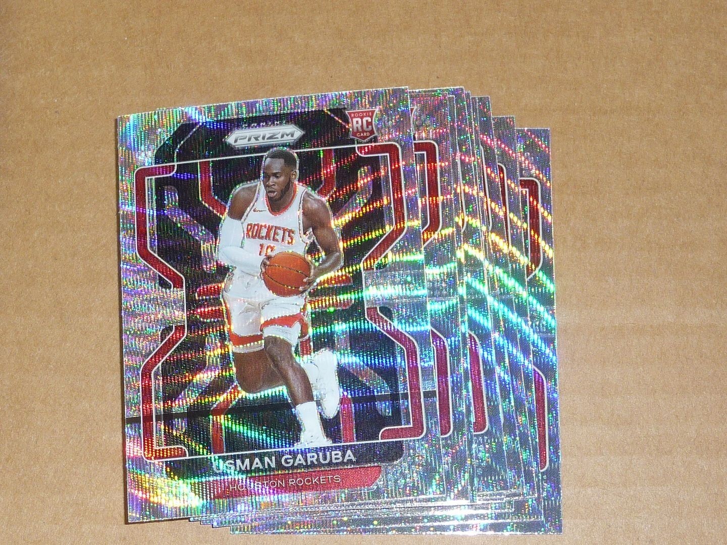 2021/22 Panini Prizm Box Set SILVER WAVE LOT OF 19 USMAN GARUBA ROCKETS ...