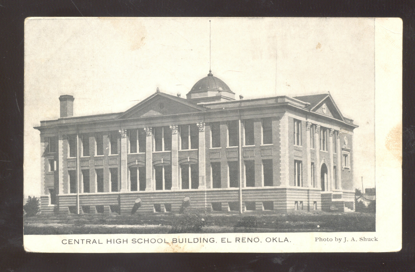 EL RENO OKLAHOMA CENTRAL HIGH SCHOOL BUILDING VINTAGE POSTCARD 1907 | eBay