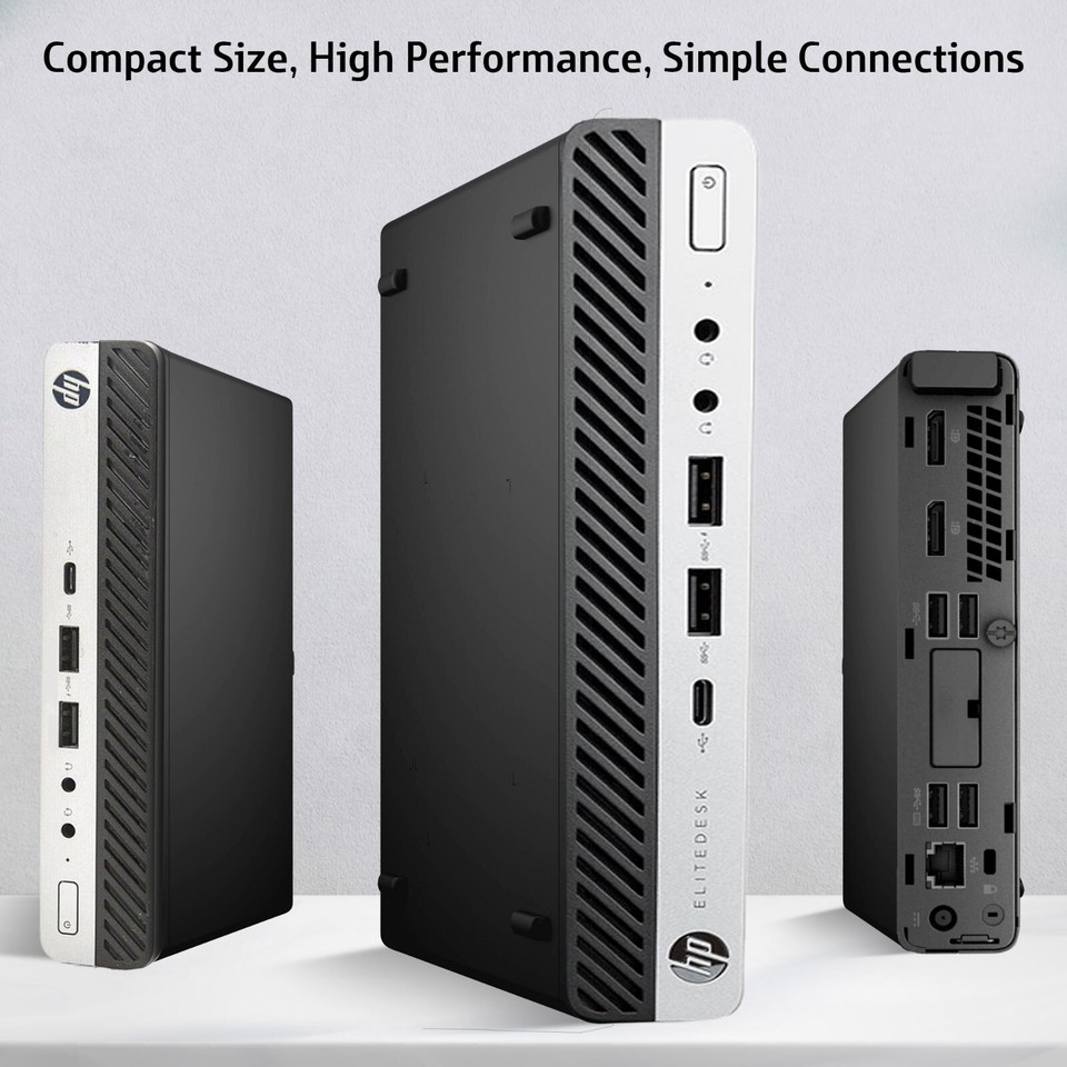 HP Mini Desktop Computer i5-6500T 32GB RAM, 2TB SSD Built-in Wi-Fi ...