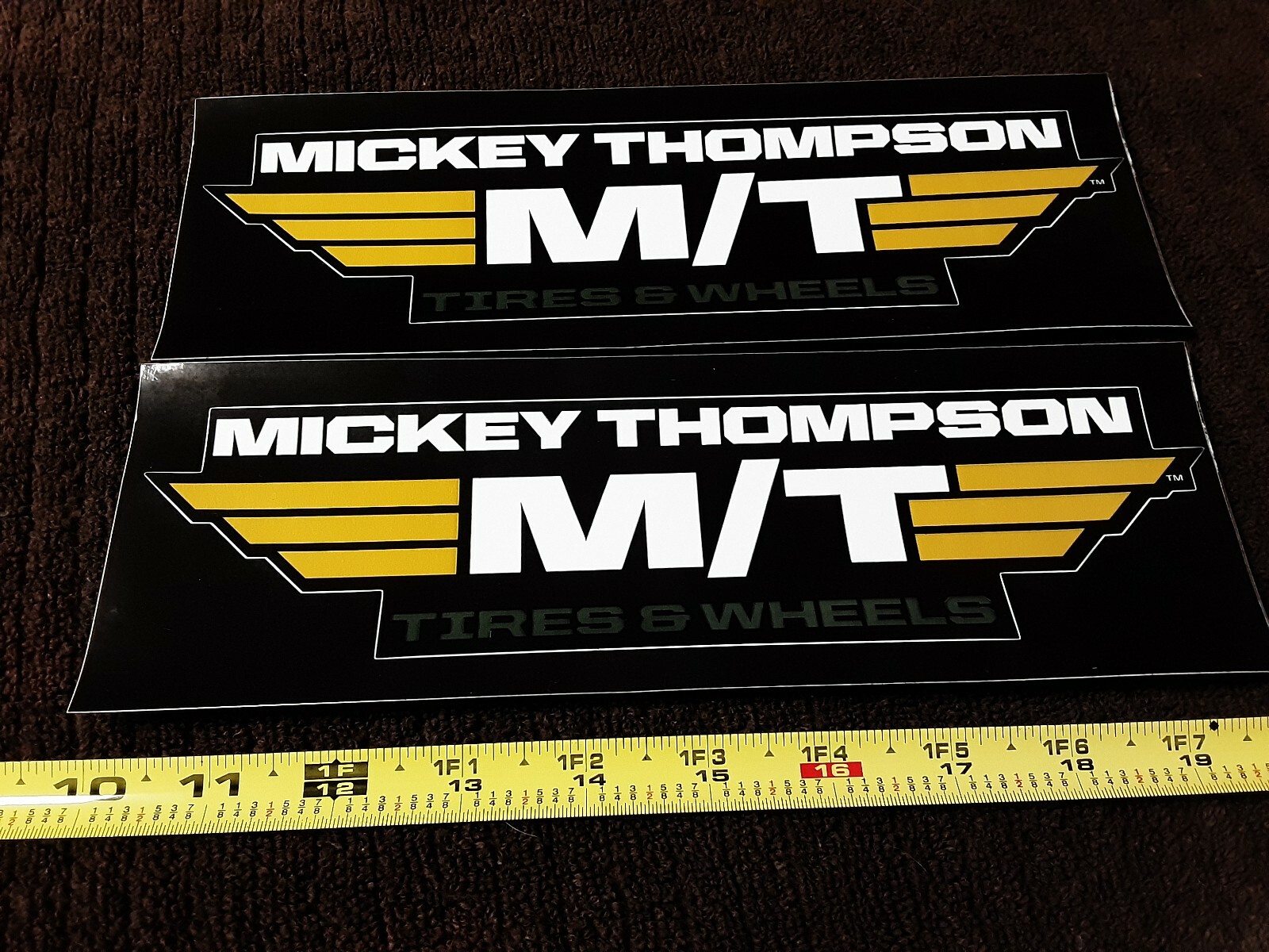 Mickey Thompson Metal Lot of 2 Racing Tires Wheels Decals Stickers M/T ...
