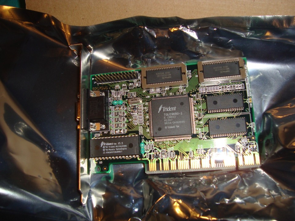 Vintage Trident TGUI9680-1 1 MB PCI VGA PCI Slot | eBay