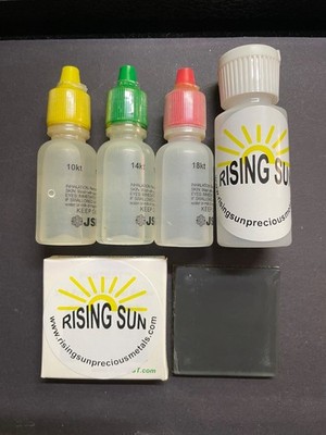 Gold Jewelry Testing 10K 14K 18K Test Acid Solutions JSP & acid ...