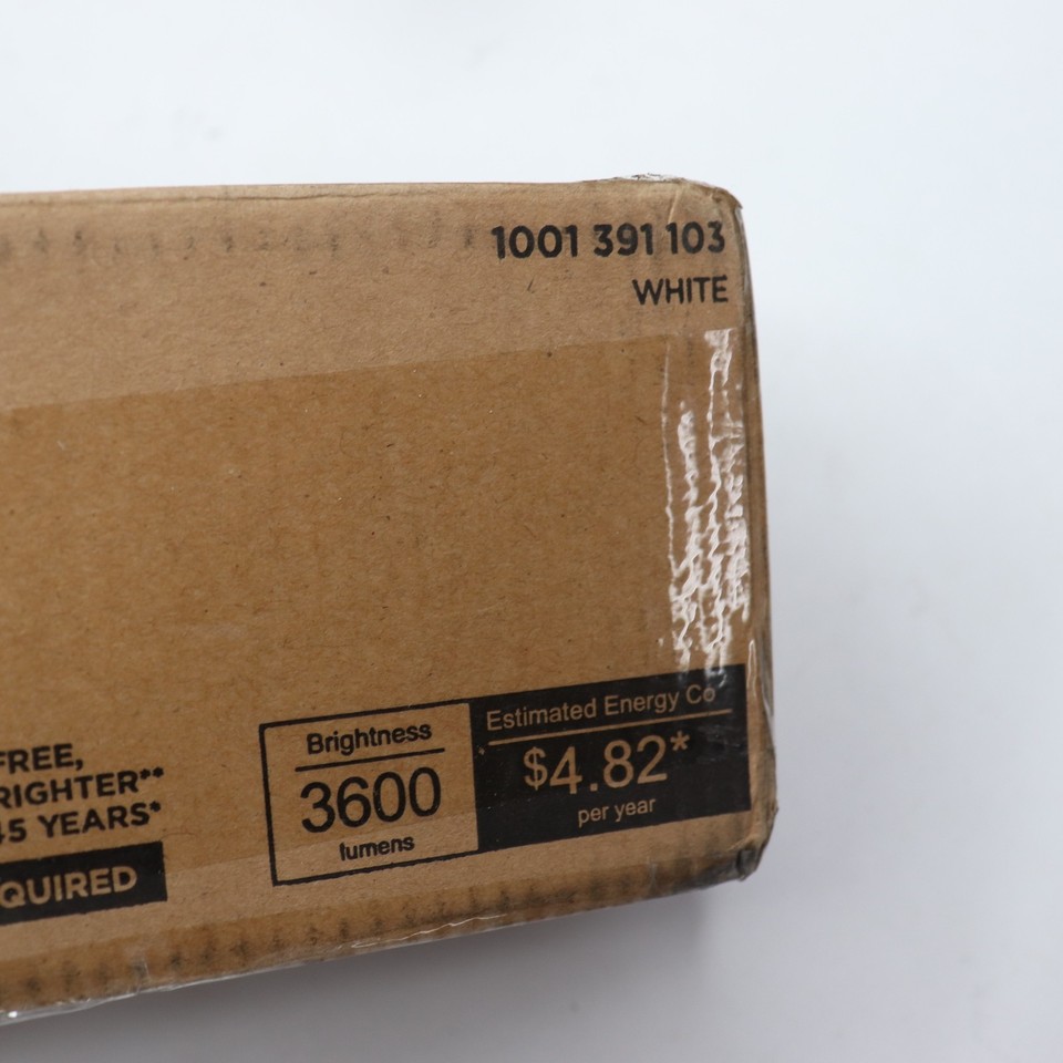 Commercial Electric Direct Wire LED Strip Light Bright White 3600lm ...