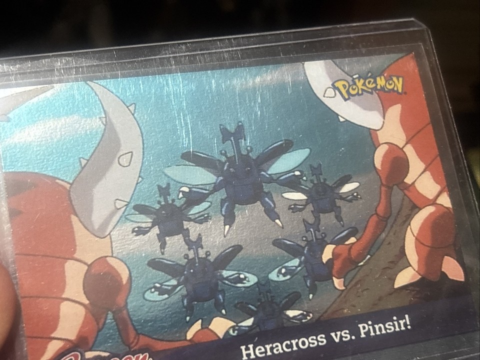 Pokemon Screen Snaps Heracross Vs Pinsir Holo TV Animation Edition | eBay