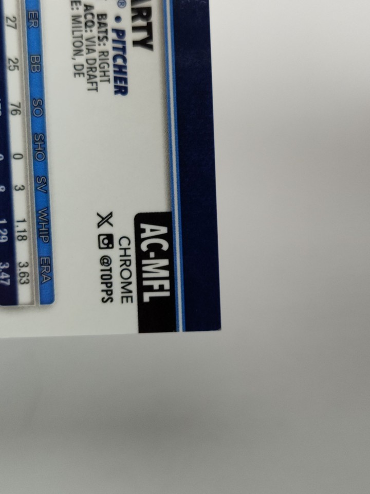 2025 Topps Chrome Update-Mason Fluharty RC Auto Aqua Wave Refractor ...