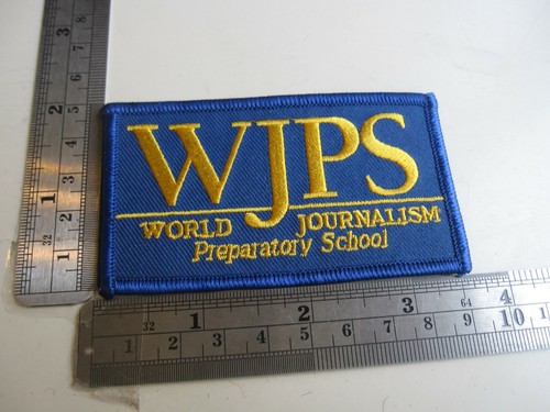 Vintage WJPS World Journalism Preparatory School Patch BIS | eBay