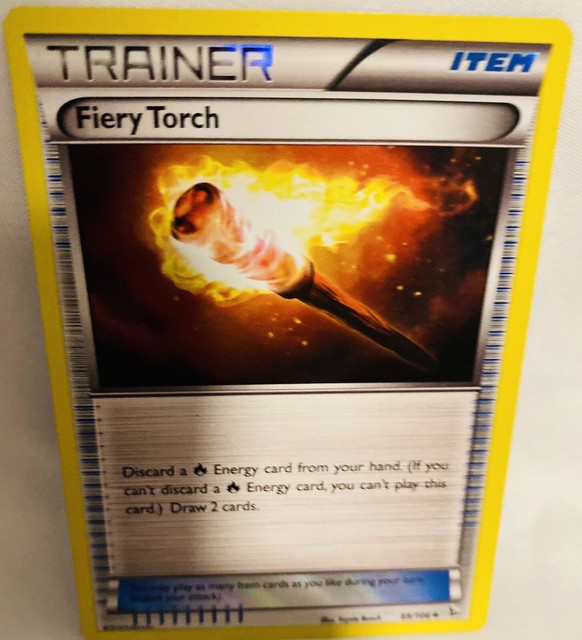 Authentic Fiery torch Pokemon Card New | eBay