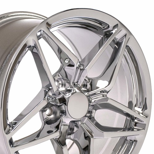 17 inch Chrome Wheel SET fits C4 Corvette - CV31 C7 ZR1 style 17x9.5 ...