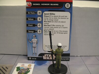 =Star Wars Miniatures LEGACY OF THE FORCE Rebel Honor Guard 16/60 with ...