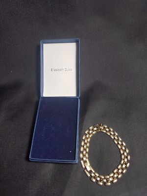 ELIZABETH DUKE 7 Inch Long Silver Coloured Bracelet | eBay UK