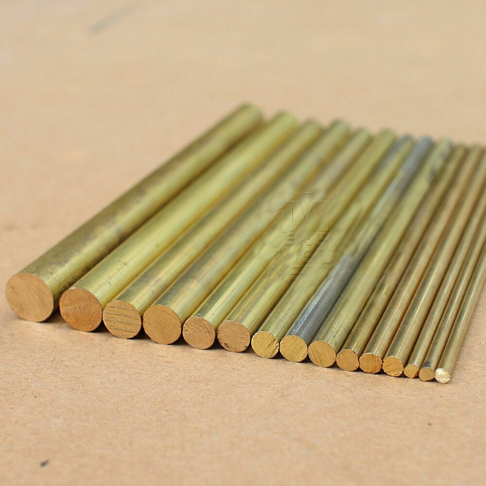 15pcs 2mm to 8mm Brass Rod Bar DIY Watchmaker Lathe Processing | eBay