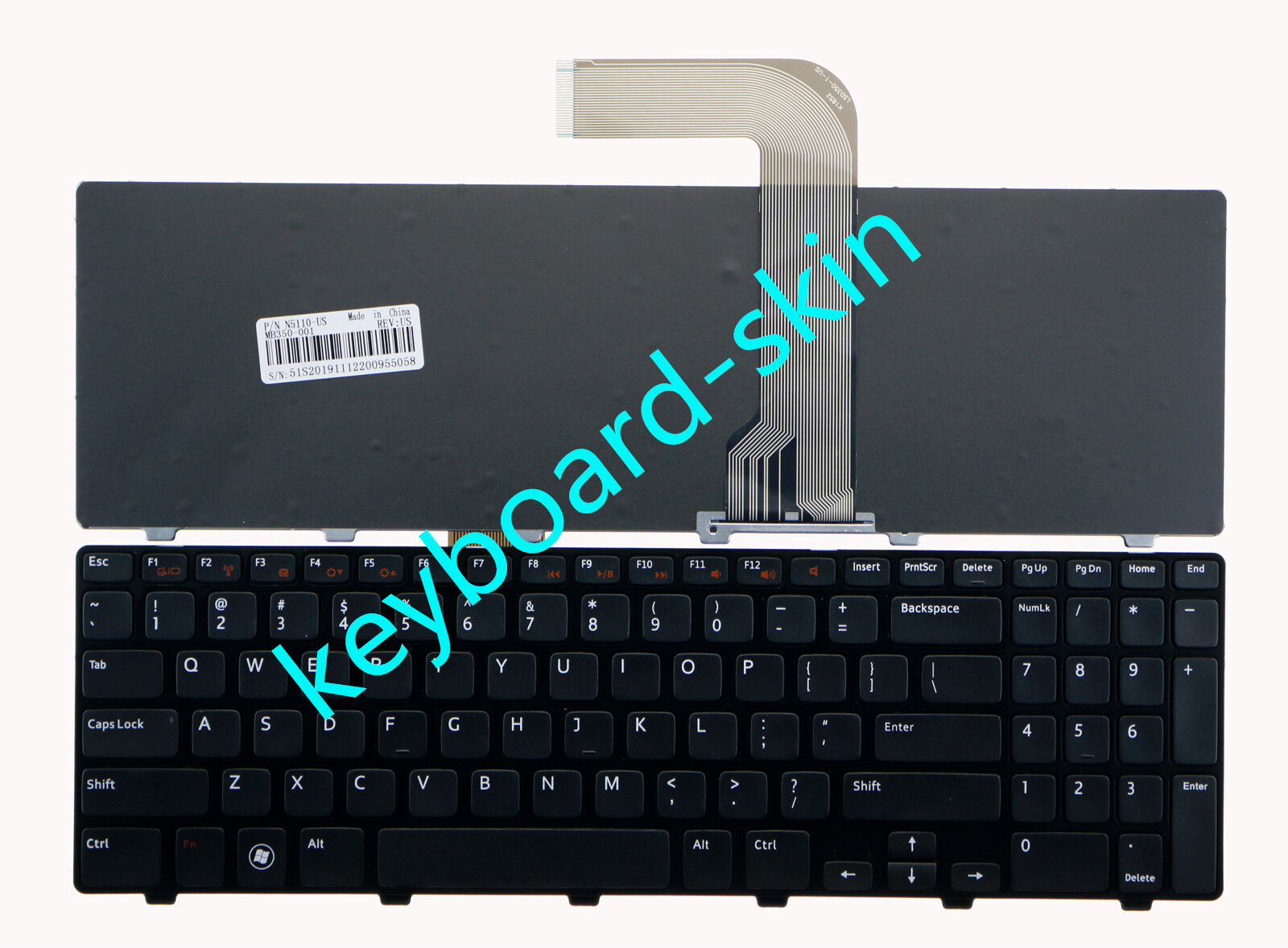 New For Dell Insprion 15R N5110 M5110 M511R laptop US english Keyboard ...