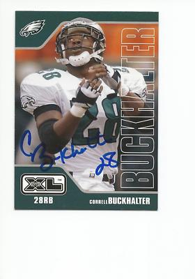 CORRELL BUCKHALTER Autographed Signed 2002 UD XL card Philadelphia ...