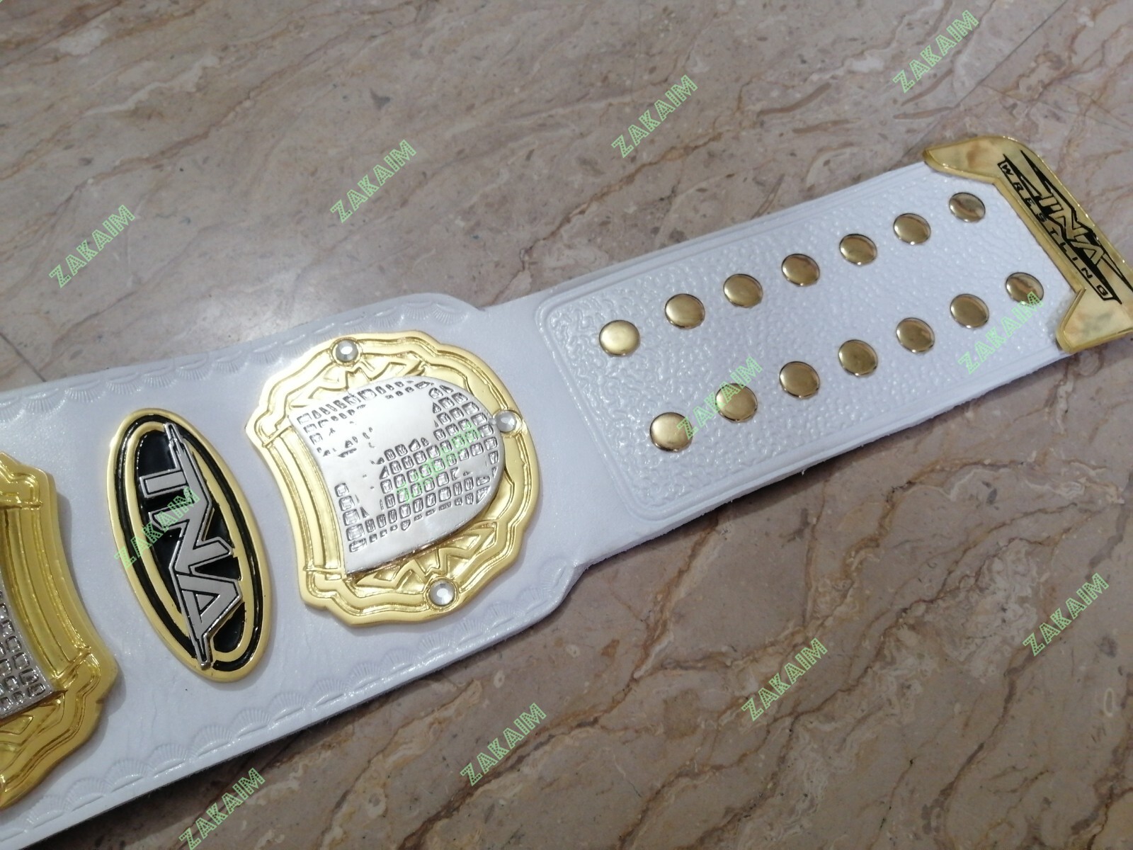 TNA Heavy Wrestling championship belt 4mm Zinc Stacked Plates Real ...