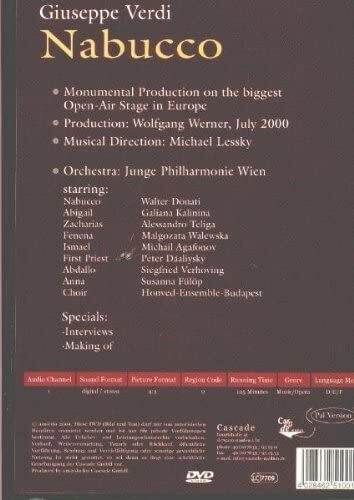 Verdi: Nabucco (DVD) (UK IMPORT) 4028462510017 | eBay
