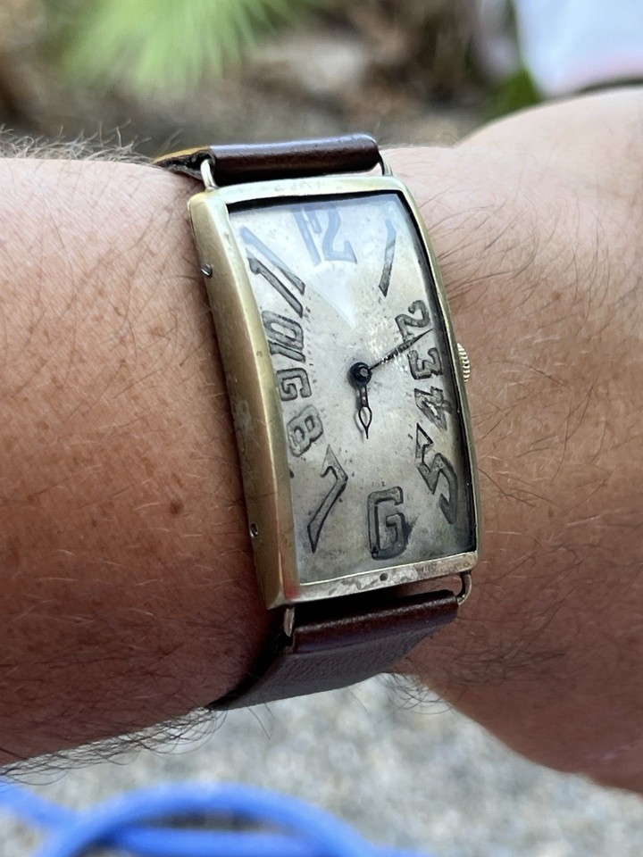 26x45 Exploding Numbers Jumbo Curvex Deco 20ies Watch | eBay UK