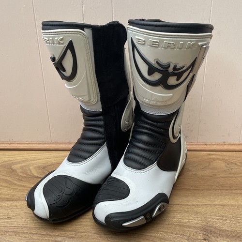 Berik Men’s Motorcycle Boots Motorbike Biker Size 7 UK 41 EU Black ...