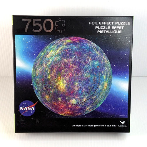 NEW NASA Mercury 750-Piece Foil Effect Reflective Jigsaw Puzzle Mercury ...