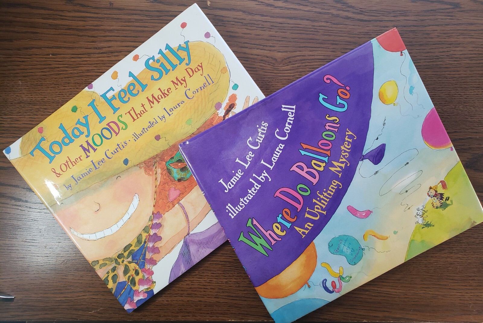 Jamie Lee Curtis books Lot of 2 Today I Look Silly & Where Do Balloons ...