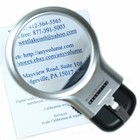 3X Illuminated Magnifier 3" Lighted Magnifying Glass LED Folding Stand ...