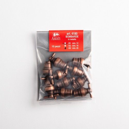 Amati AM4180-03 Metal Bombards Type C 25 mm (10 pcs) Modeling | eBay