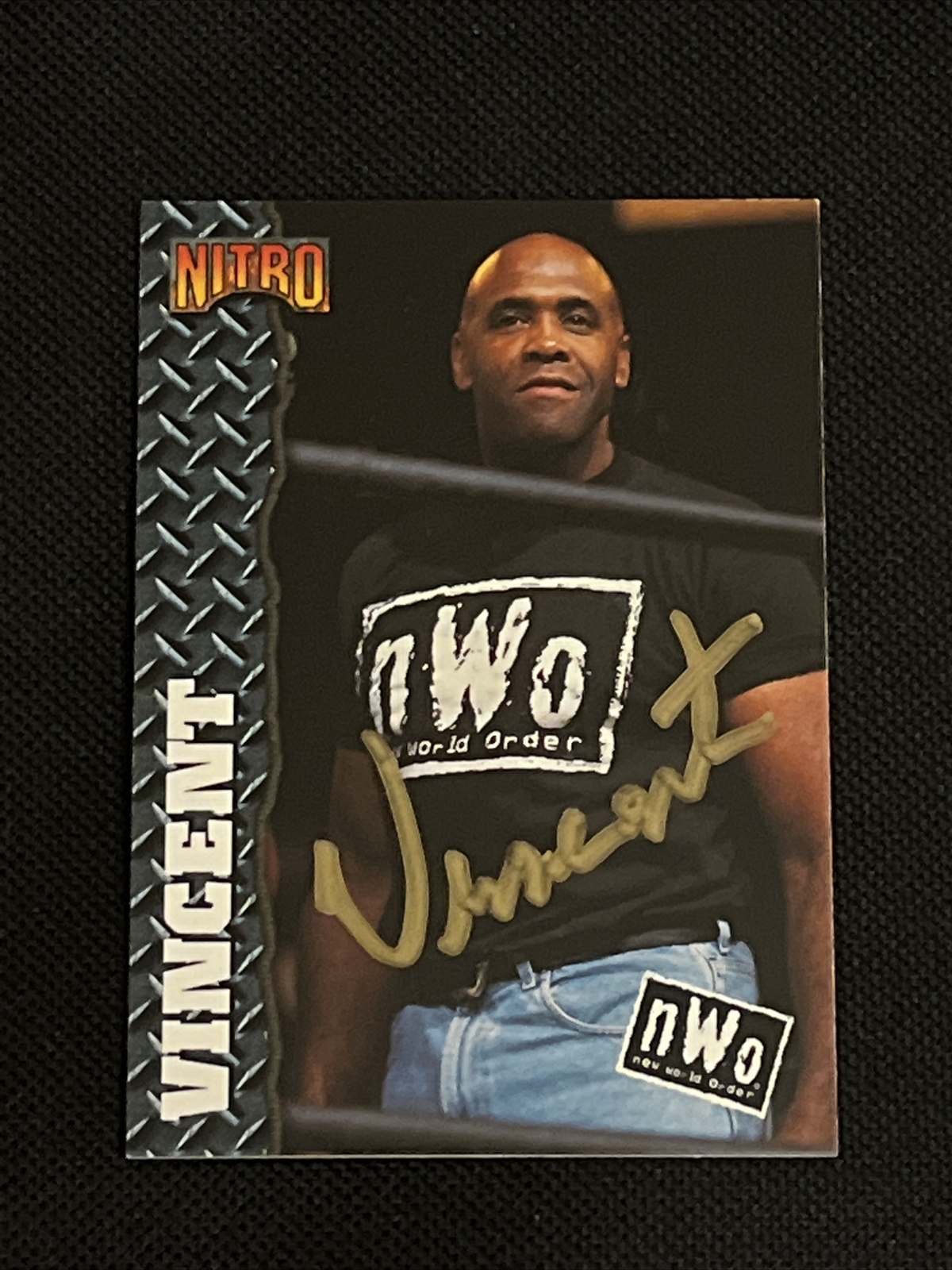 VINCENT 1999 TOPPS WCW/NWO NITRO WRESTLING SIGNED AUTOGRAPHED CARD | eBay